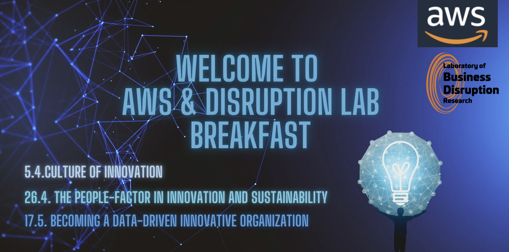 AWS & Disruption Lab breakfast series continues | University of Turku